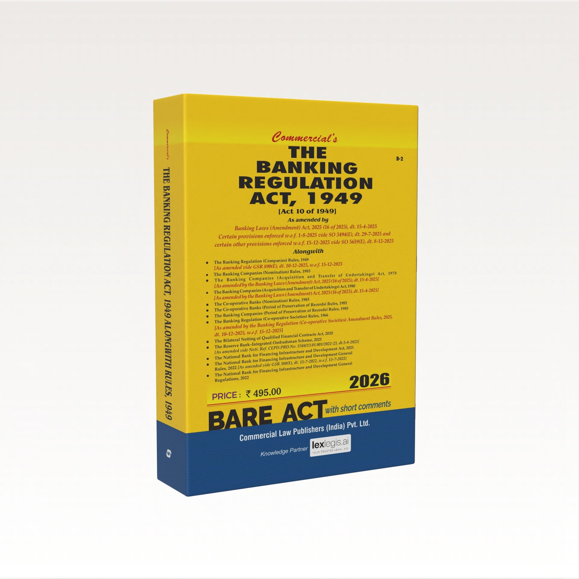 The Banking Regulation Act, 1949 – Commercial Law Publishers