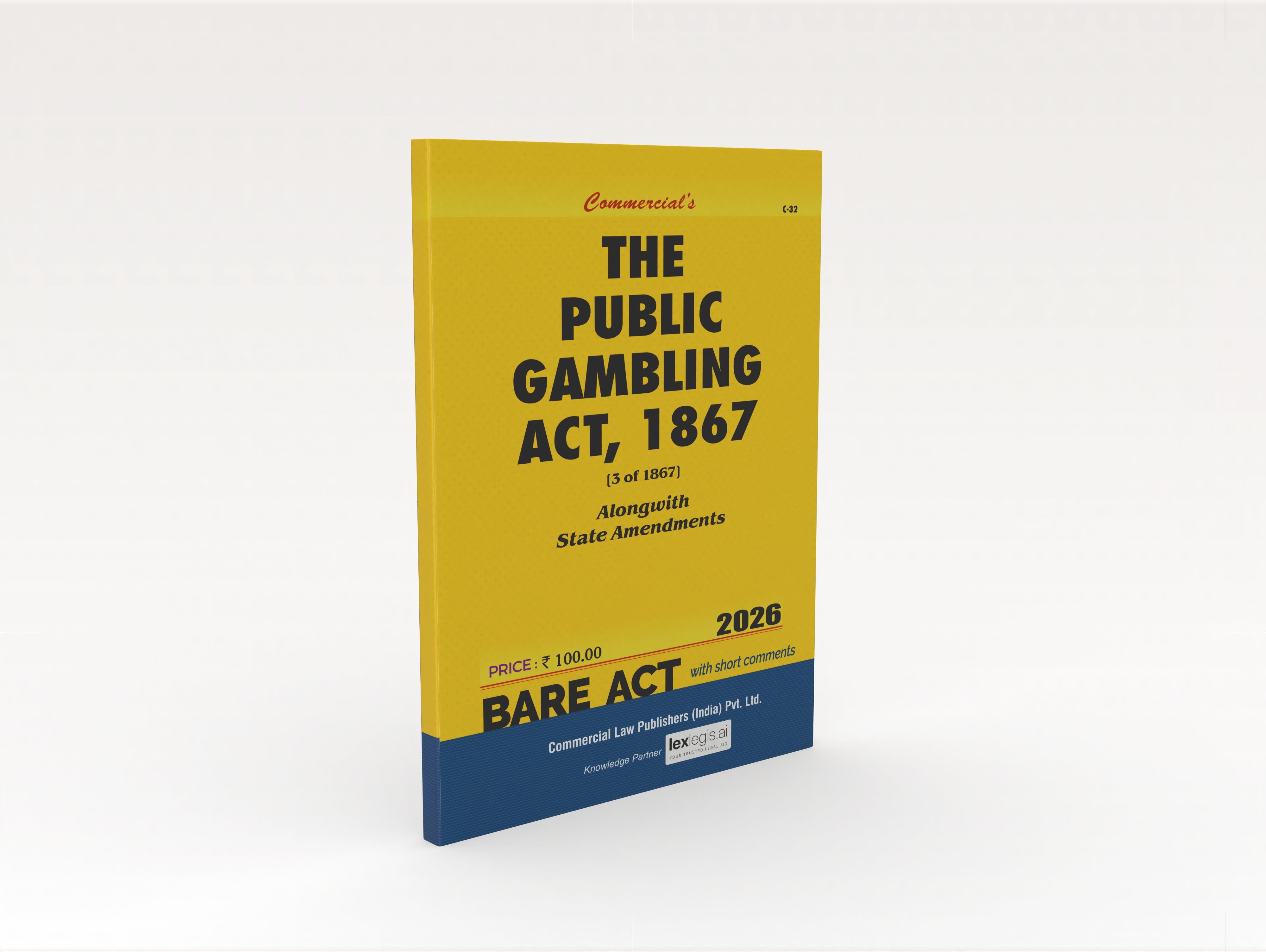 The Public Gambling Act, 1867 Alongwith State Amendments – Commercial ...