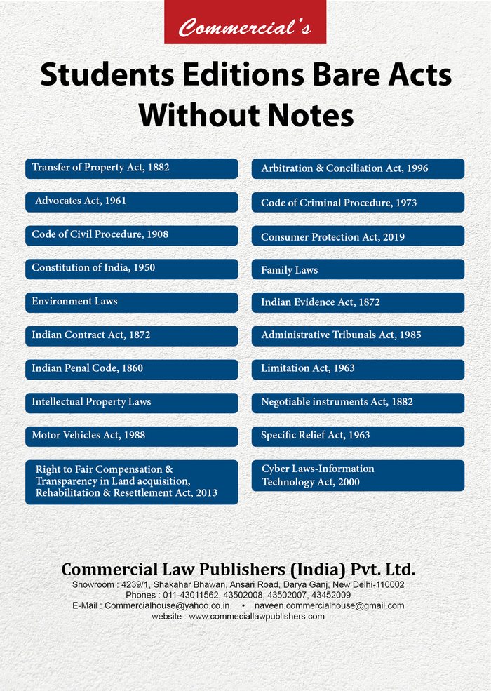 AIBE Bare Acts Combo without Notes (Set of 20 Books) – Commercial Law ...