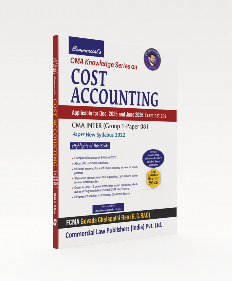 CMA Knowledge Series — Cost Accounting (E-Book) – Commercial Law Publishers