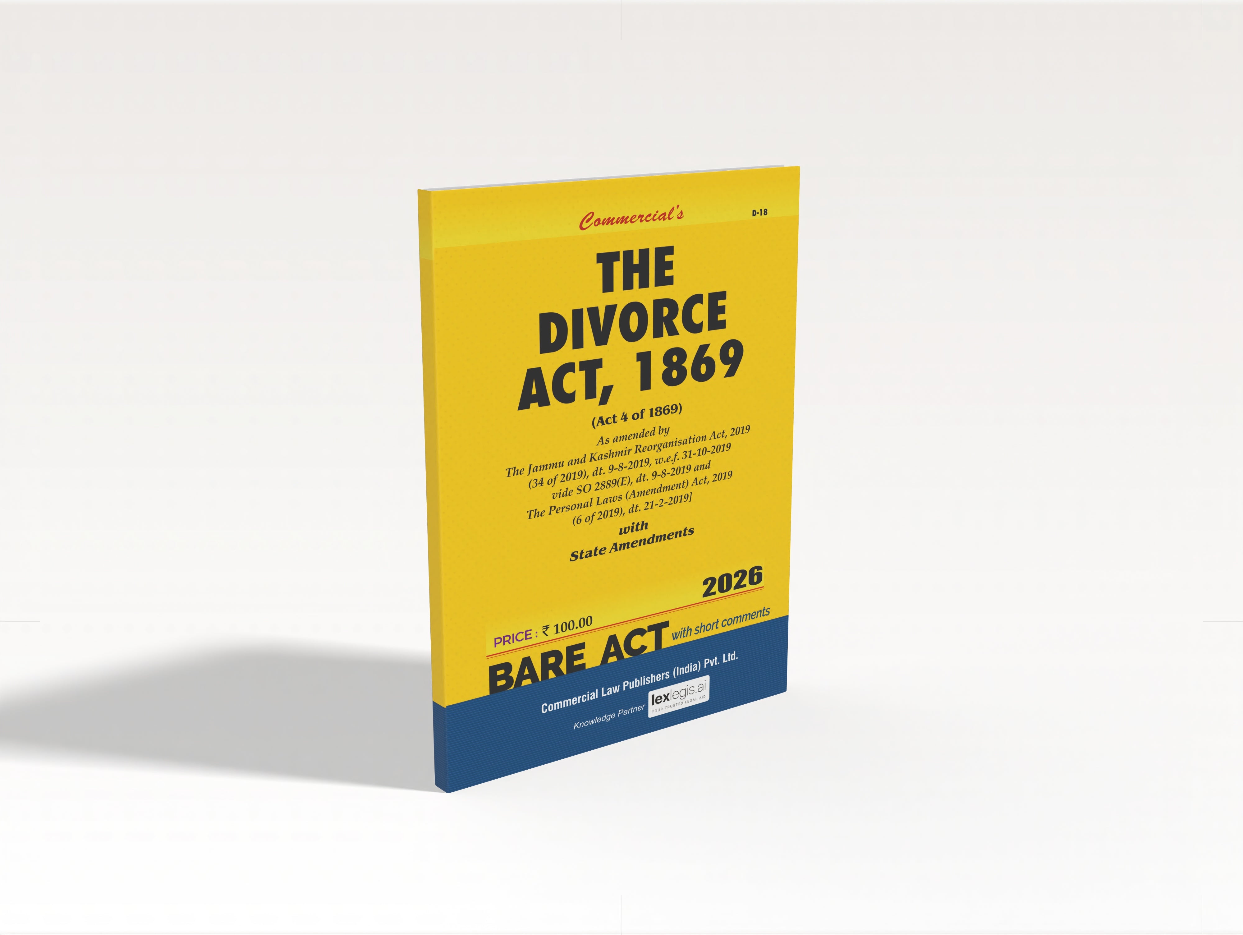 The Divorce Act, 1869 – Commercial Law Publishers