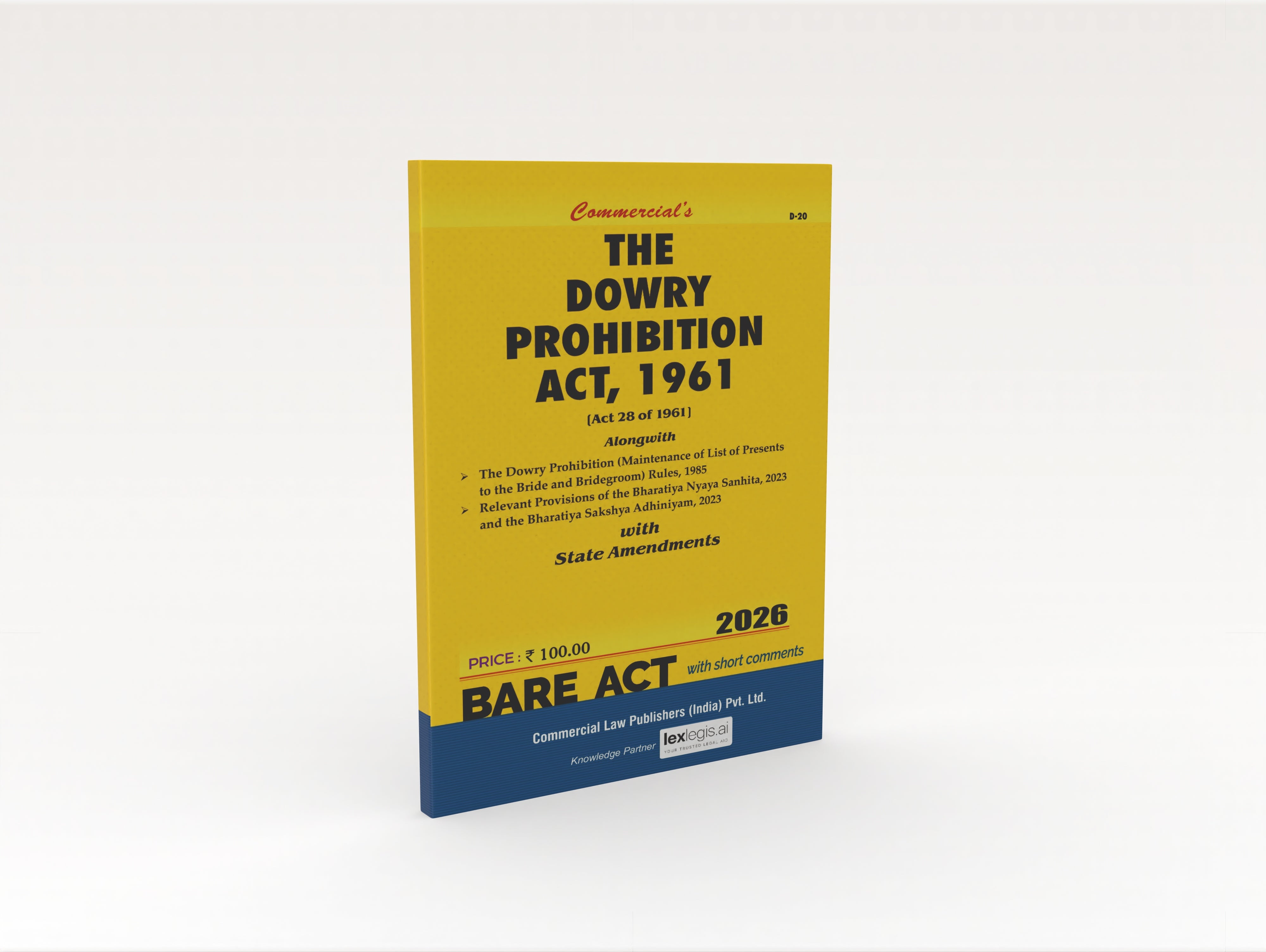 The Dowry Prohibition Act, 1961 with State Amendments – Commercial Law ...