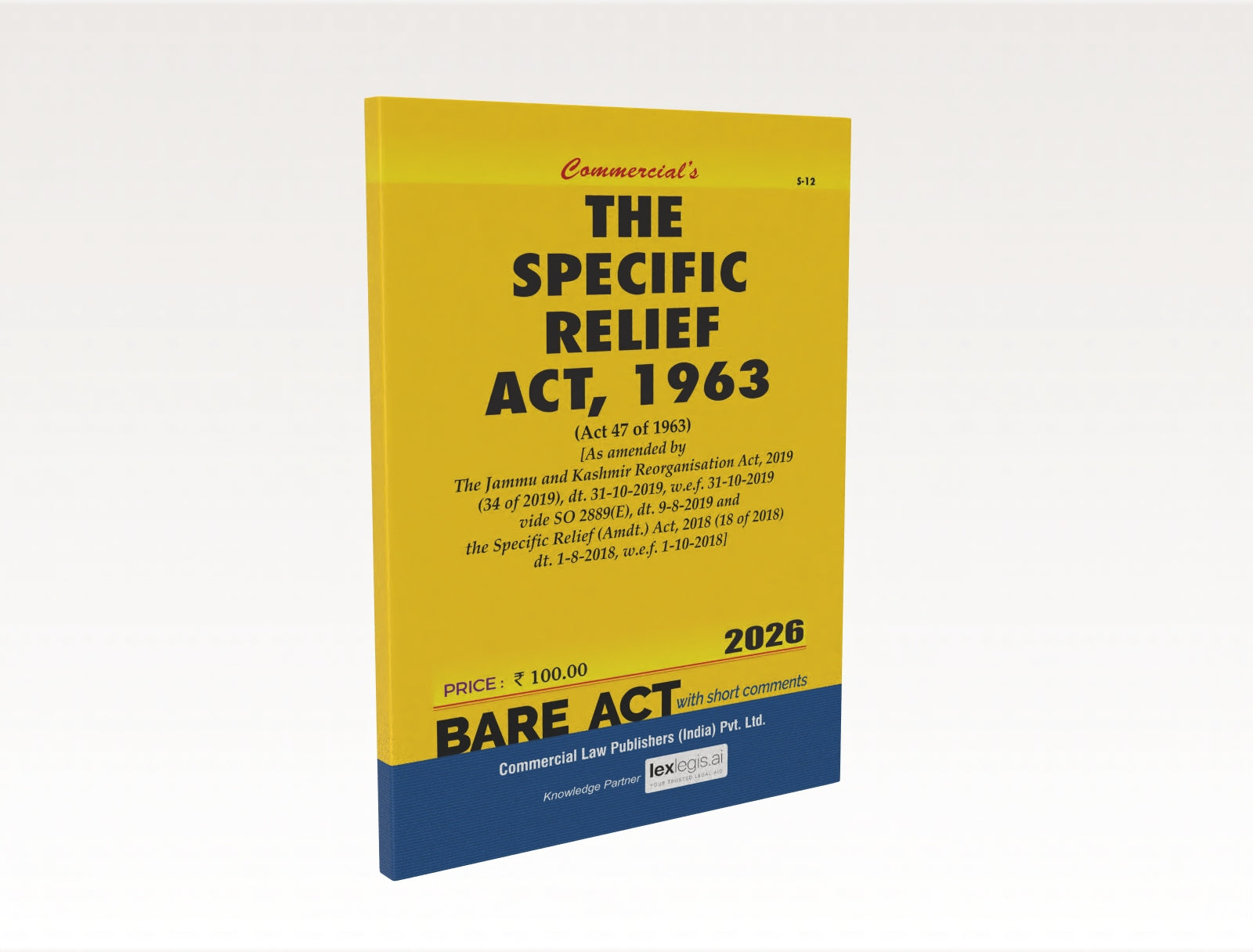 The Specific Relief Act, 1963 – Commercial Law Publishers